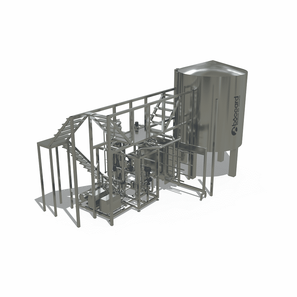 Complete technological system for water filtration in a food processing ...